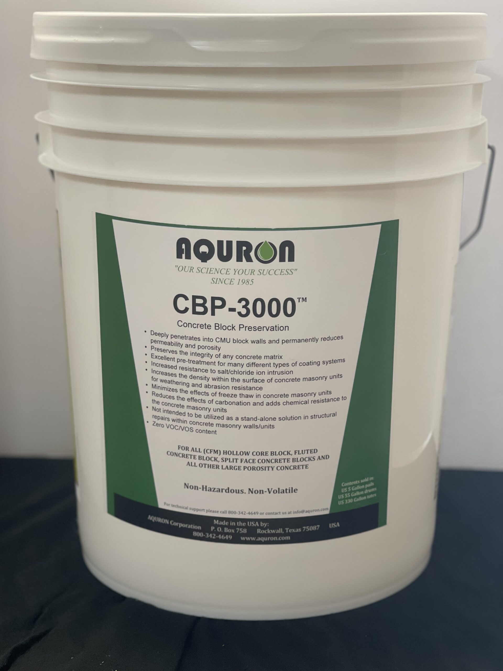 Aquron CBP-3000 Concrete Block Preservation - AQURON Concrete Solutions